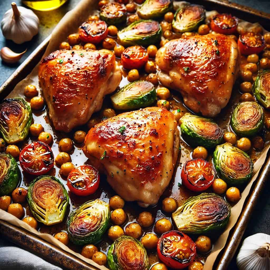 Easy One-Pan Chicken with Brussels Sprouts - Ryann, The Prenatal ...